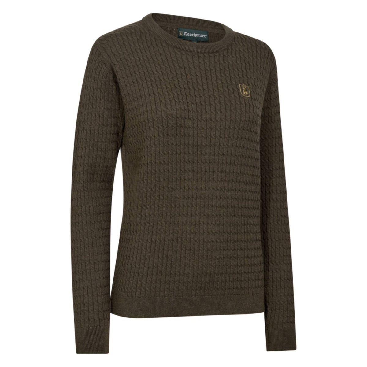 Deerhunter Lady Harrington Kabelstrik - Dame - Brown Melange – JAFI Outdoor